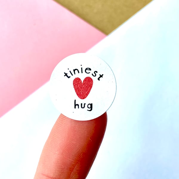 Tiniest Hug Stickers x 88 - Folksy