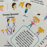 Fitness Cards, Exercises children, PE Cards, cl... - Folksy