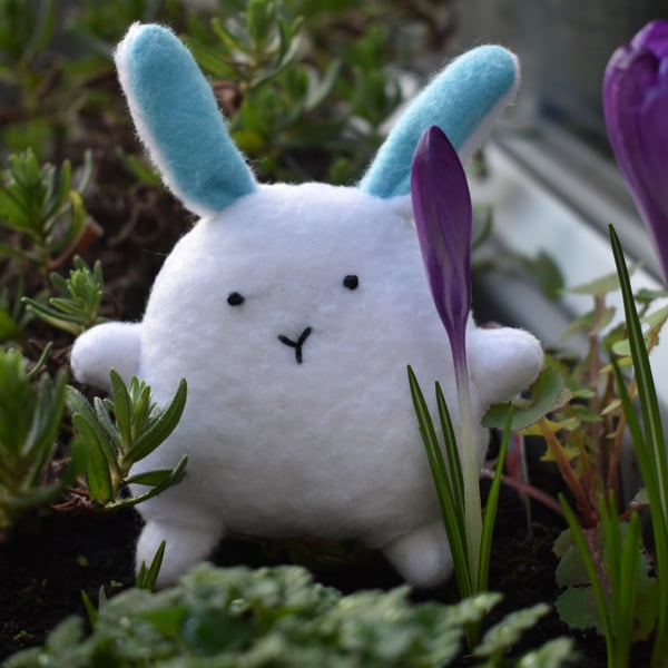 Squishy White Rabbit - Folksy