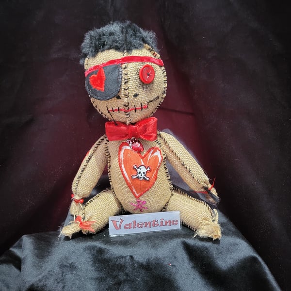 Valentine Voodoo Style Doll - Folksy