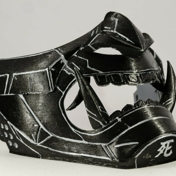 Wearable Samurai Menpo Oni Ninja Ghost of Tsush... - Folksy
