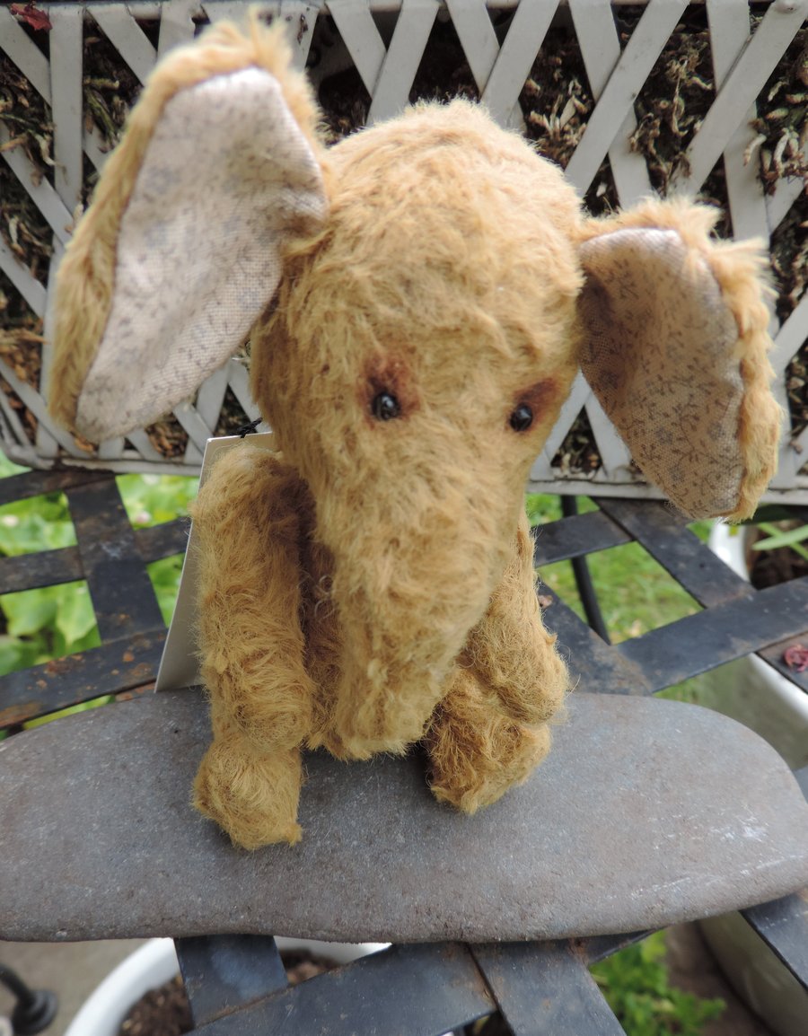 Vintage Style Hand Sewn 5" Elephant - Folksy