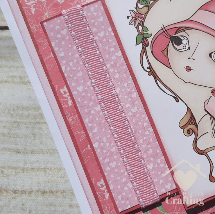 Handmade Verity Rose Card Moonstruck in Pink - Folksy