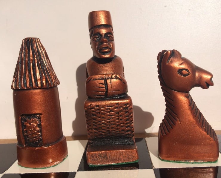 Tribal African Chess Set (Chess Pieces Only) - Folksy
