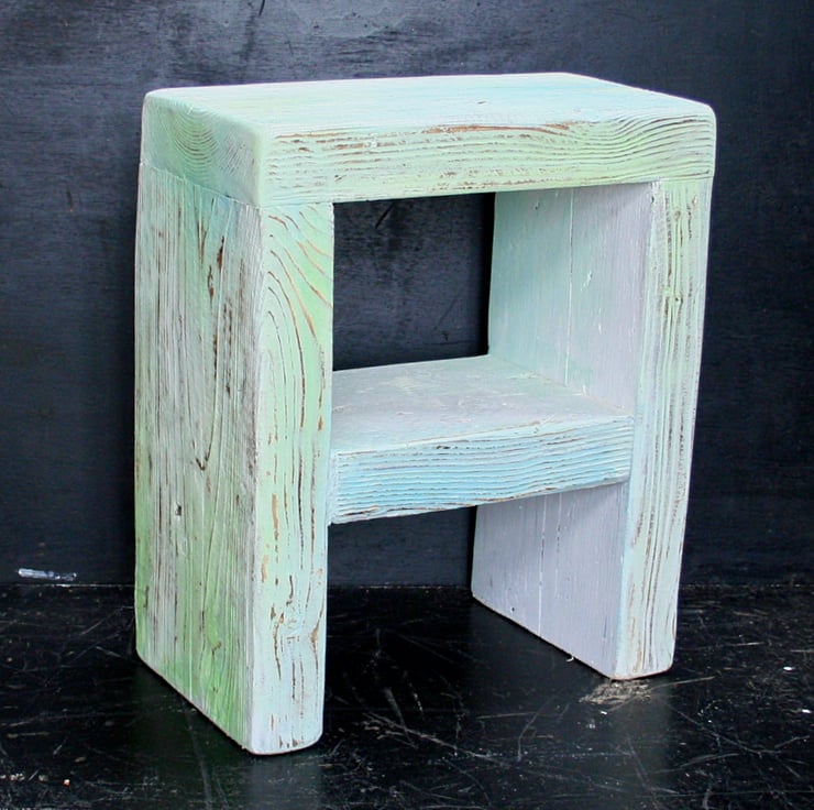 Reclaimed Solid Wood Bedside Table,Coastal,Nau... - Folksy