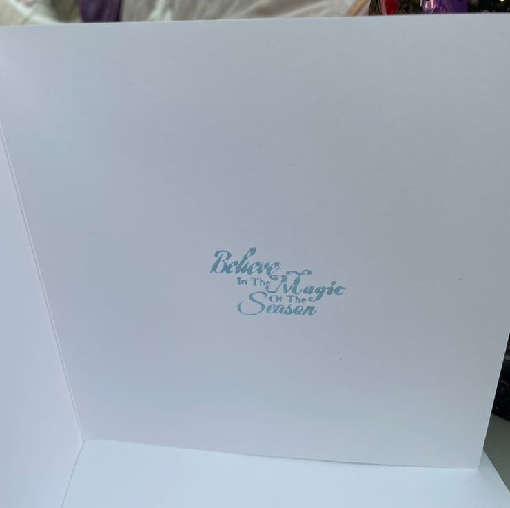Stags head and snowflake Christmas card - Folksy