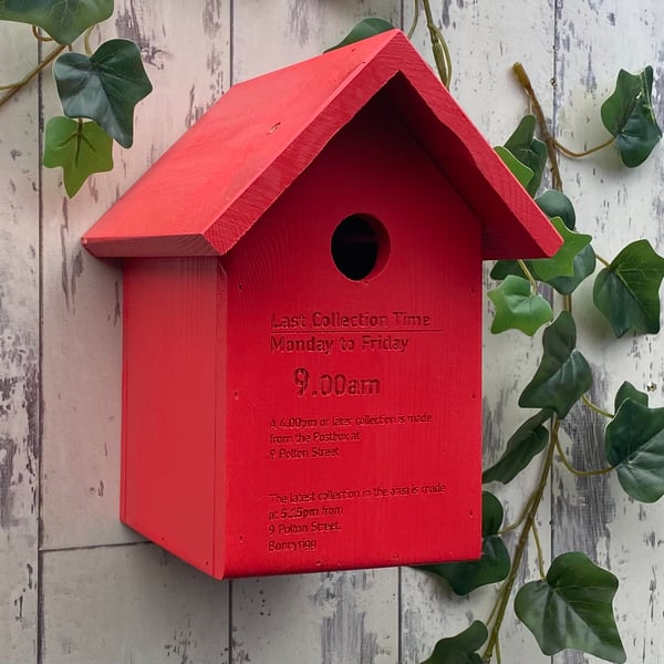 Single Post Box Bird Box - Folksy