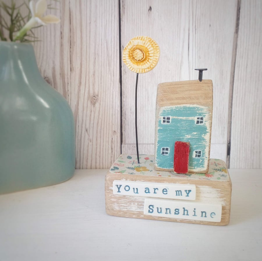 Little House with Clay Sunshine 'You are my Sun... - Folksy
