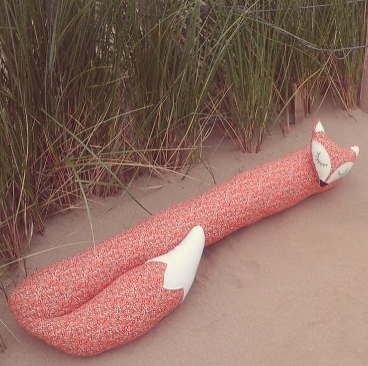 Fox draught excluder. 92cm in length. (36 in... - Folksy