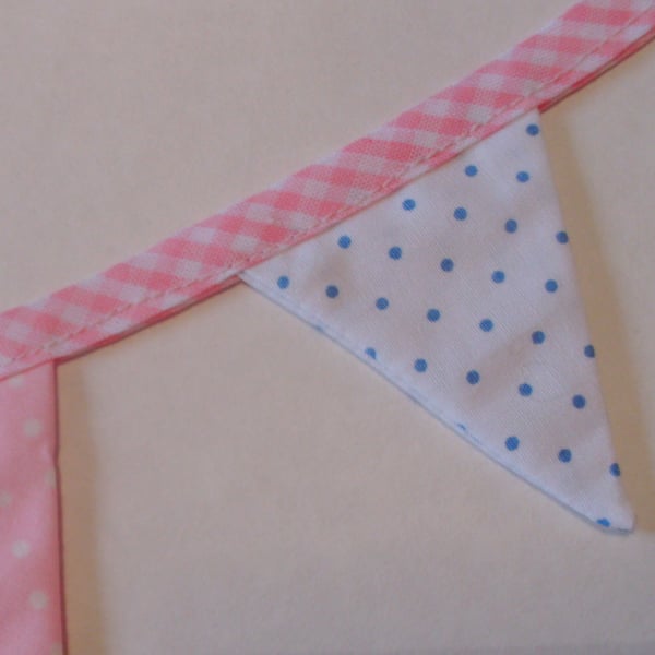 Mini fabric bunting,bunting,nursery bunting,nur... - Folksy