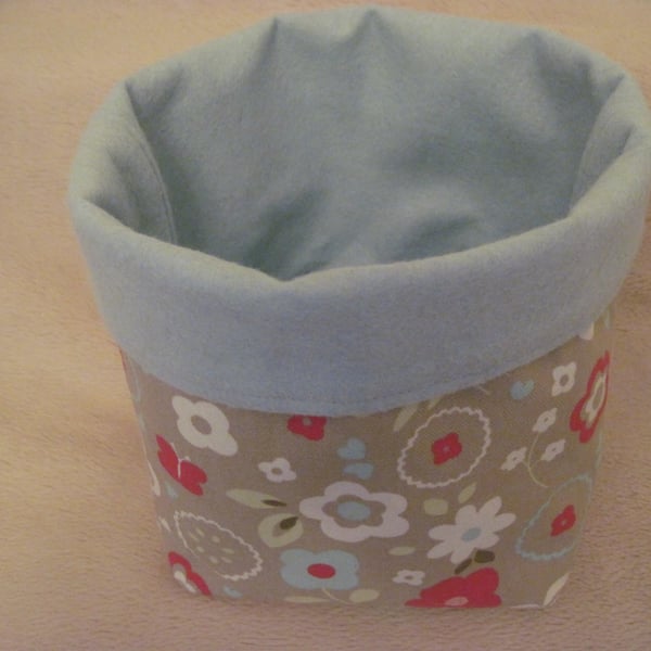 Blue Fabric Storage Box - Folksy