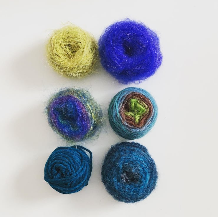 Yarn oddments, mini balls of yarn, 10g balls of... - Folksy