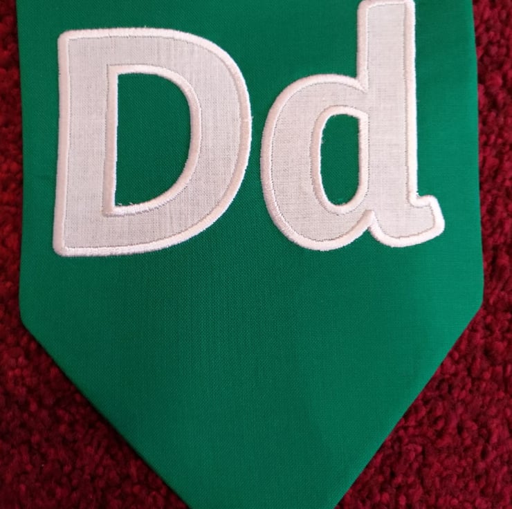 Upper and Lower Case Alphabet Bunting Rainbow F... - Folksy