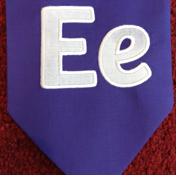 Upper and Lower Case Alphabet Bunting Rainbow F... - Folksy