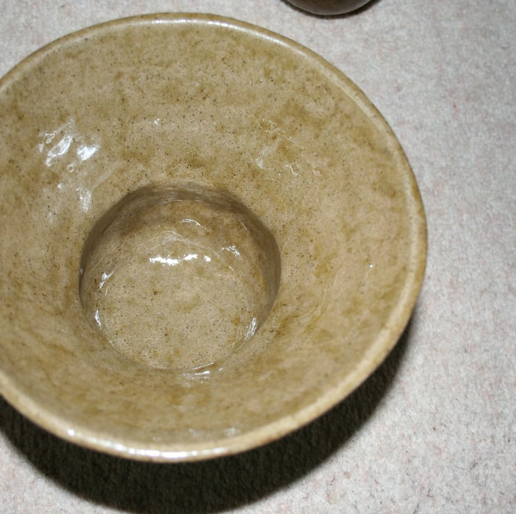 Handmade coiled stoneware oatmeal glazed cerami... - Folksy