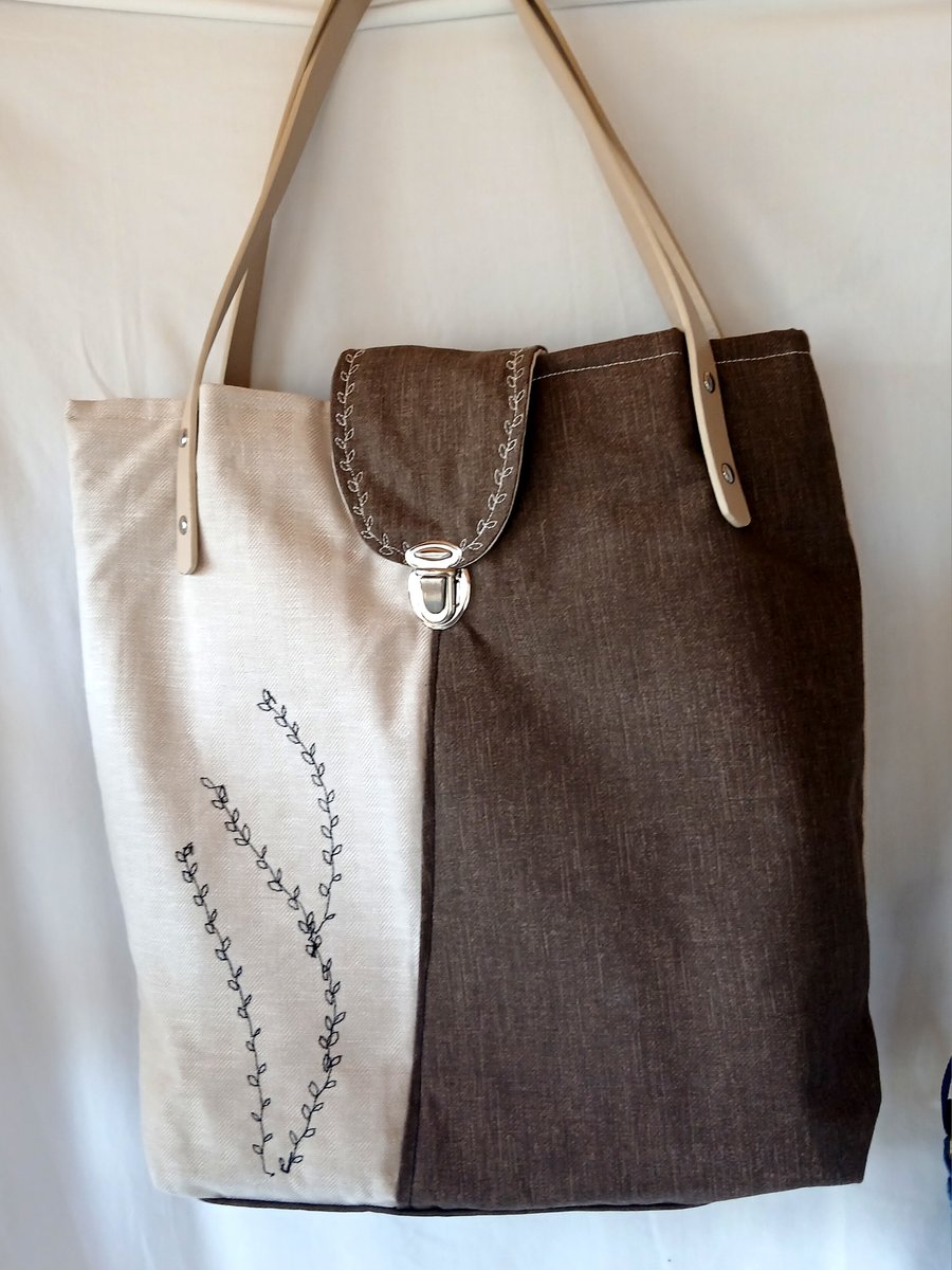 Handmade large shoulder bag - Folksy