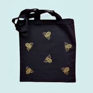 Bee Tote Bag, Shopping Bag, Reusables Bees Aest... - Folksy