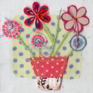 Flower Garden mini canvas - Folksy