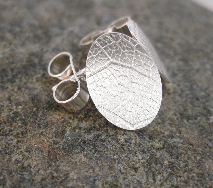 Small Silver Stud Earrings - Handmade in UK im... - Folksy