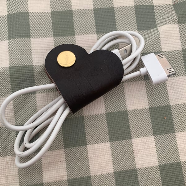 Leather Cable Tidy - Folksy