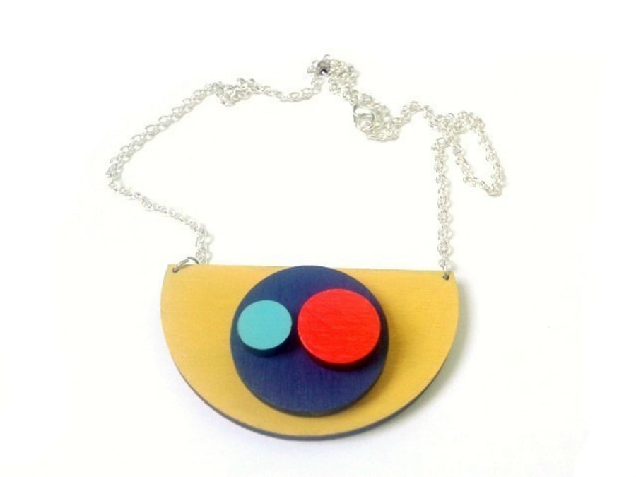 Orbis Abstract Necklace - Folksy