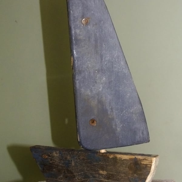 Natural rustic driftwood yatch or sailing boat ... - Folksy