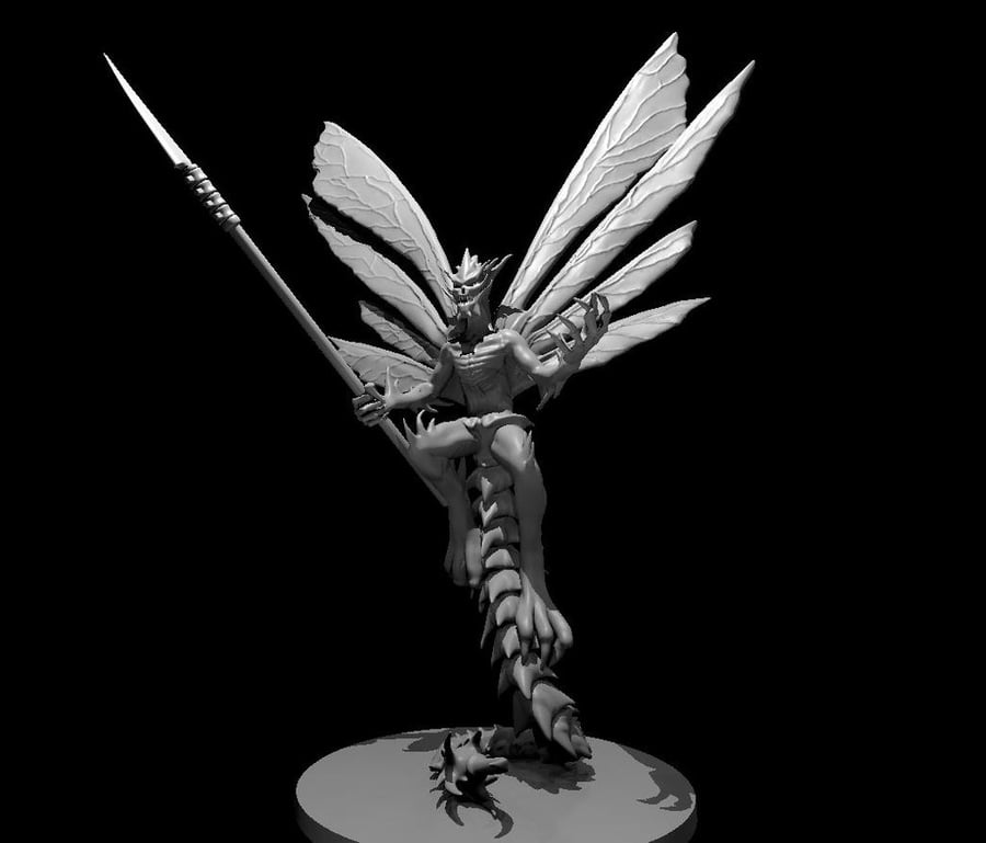 Bone Devil - 3D Printed Resin DnD Pathfinder Fi... - Folksy