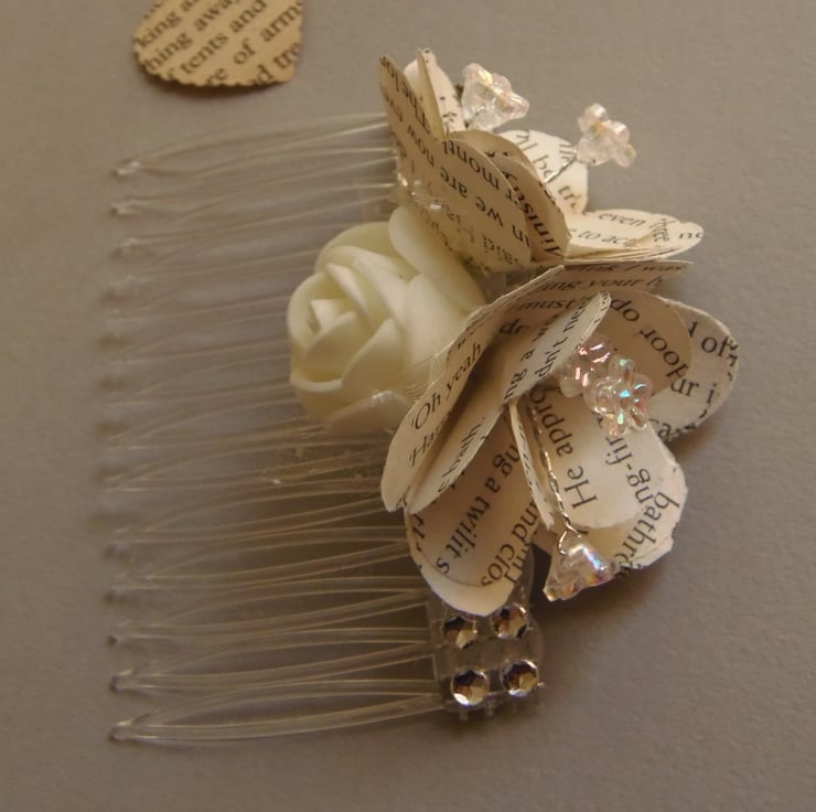 Pair of Literary Hair Combs HARRY POTTER Mini B... - Folksy