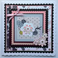 3D Luxury Handmade Card Pretty Vintage White Fl... - Folksy
