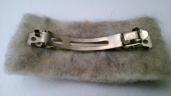 Natural Wool Hair Clip - Folksy
