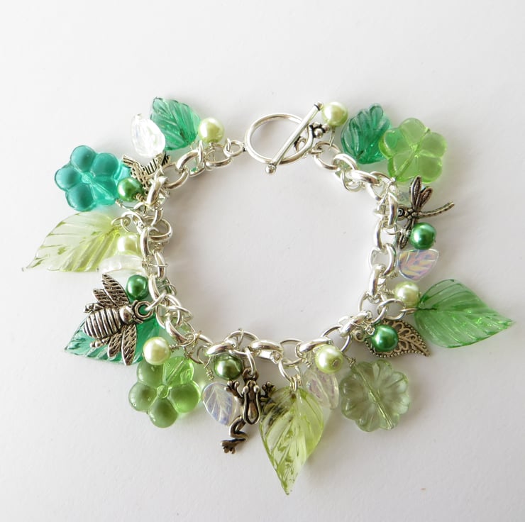 Spring Garden Charm Bracelet - Folksy