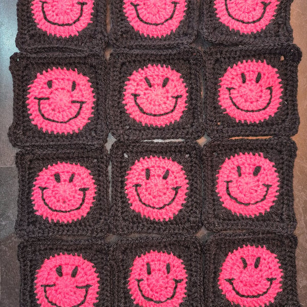 Handmade Crochet Granny Squares - Folksy