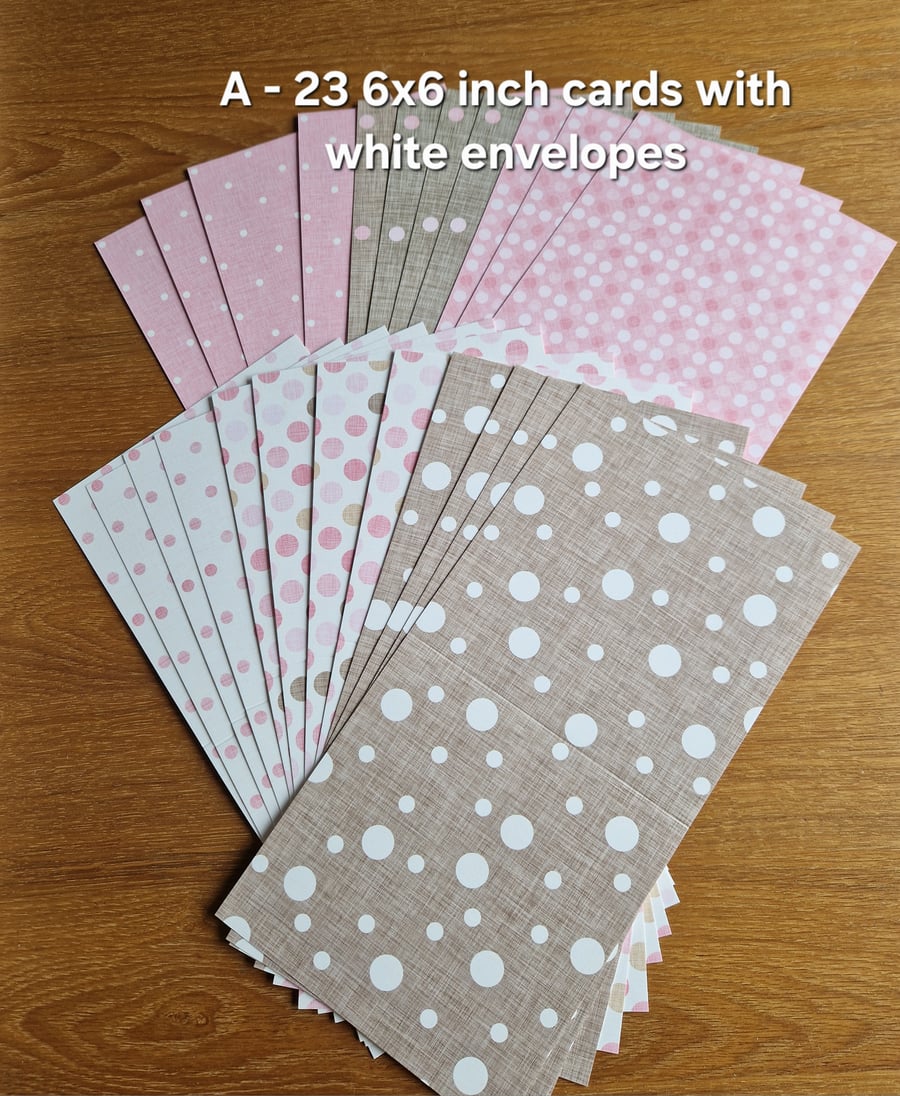 Pack of 23 Printed Hunkydory Blank Cards with E... - Folksy