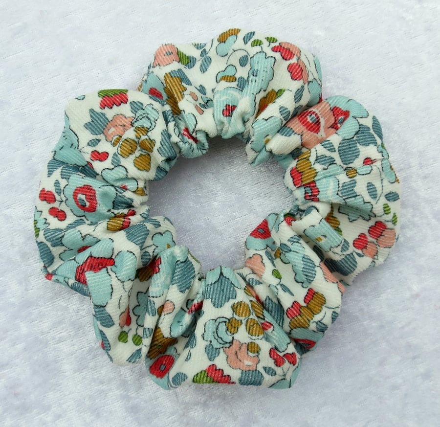 Liberty corduroy scrunchie, hair scrunchie - Folksy
