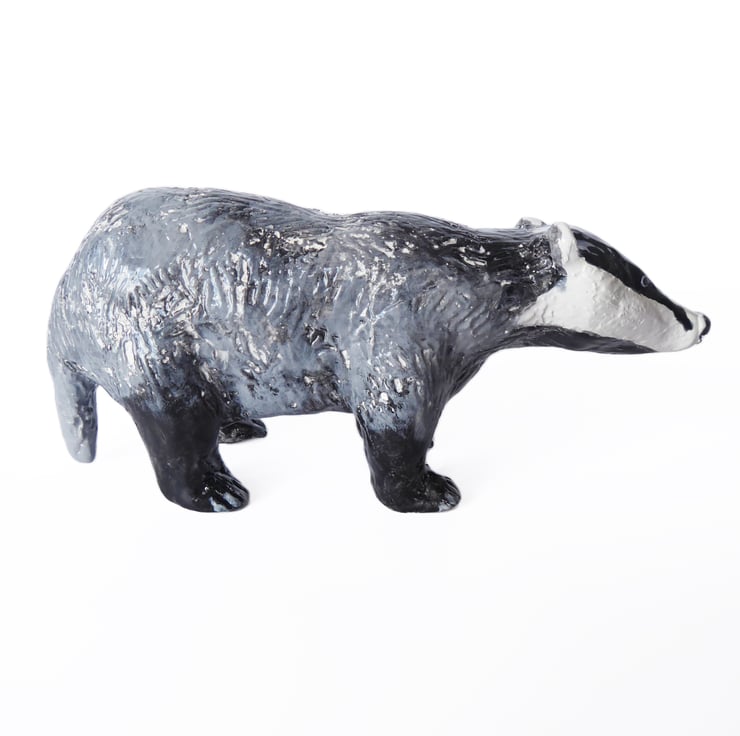 Badger Ceramic Sculpture - Handmade - Folksy