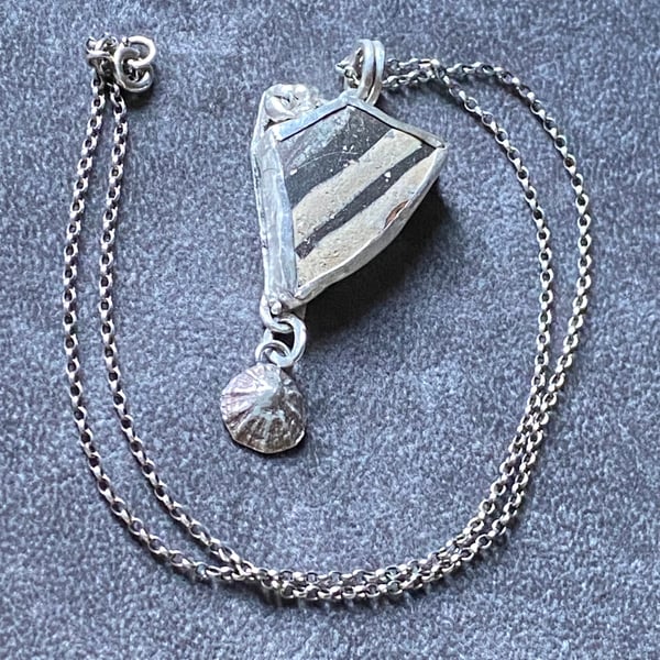 Roman shard pendant 2 - Folksy
