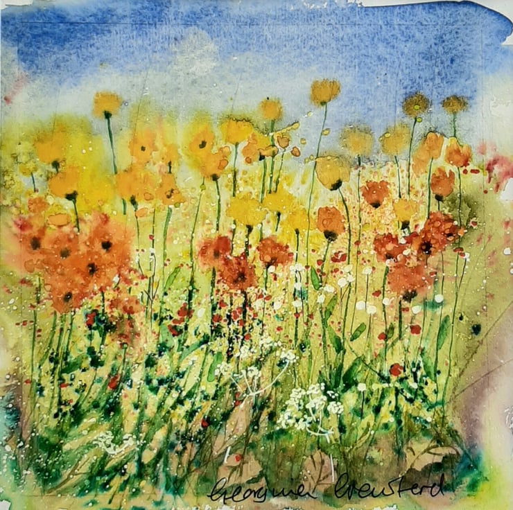 Original Watercolour Painting of Wildflowers. ... - Folksy
