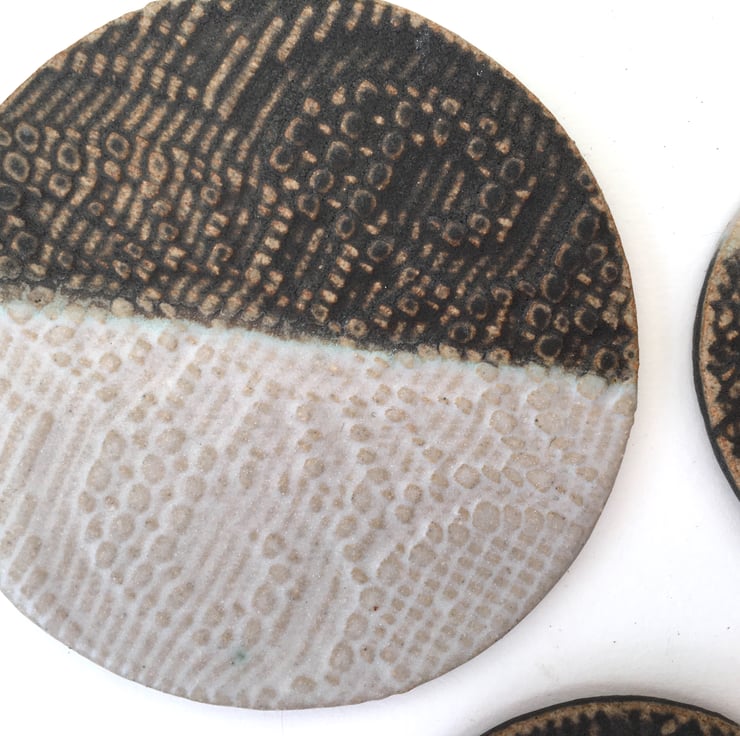 Bespoke ceramic coasters, tea pot stand, handma... - Folksy