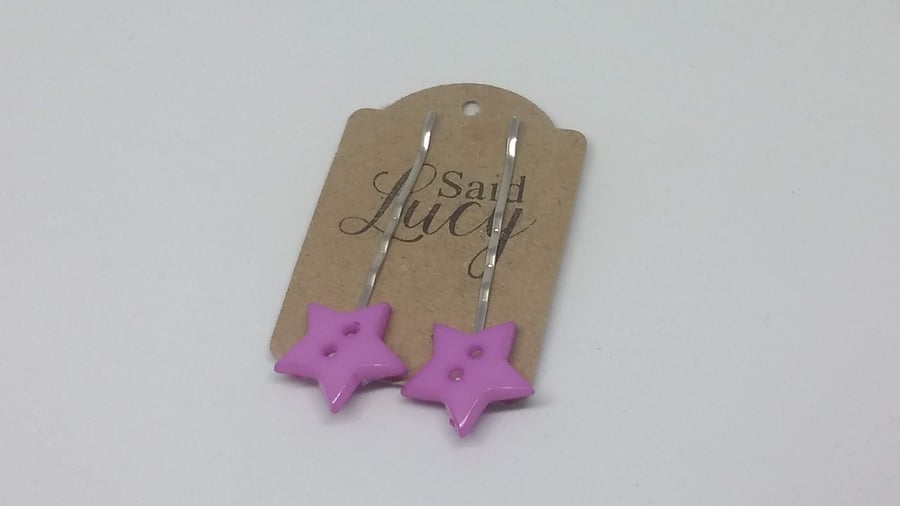 Purple Star Hair clips magical themed accessory... - Folksy