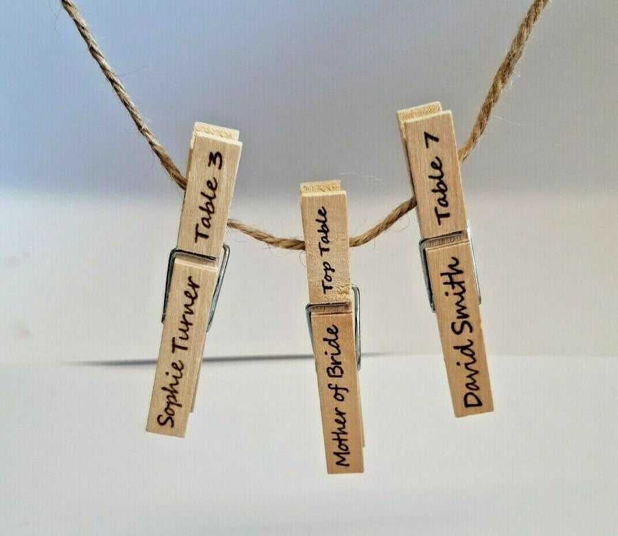 Personalised Laser Engraved Rustic Wooden Weddi... - Folksy