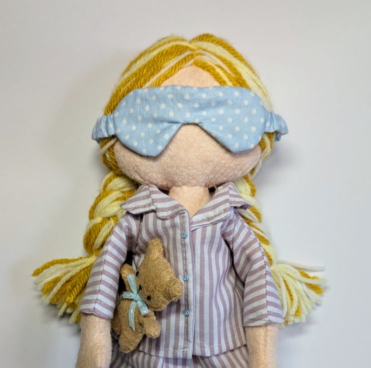 Unique handmade decorative doll, rag doll, bedr... - Folksy