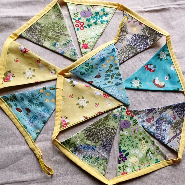 Spring bunting - Folksy