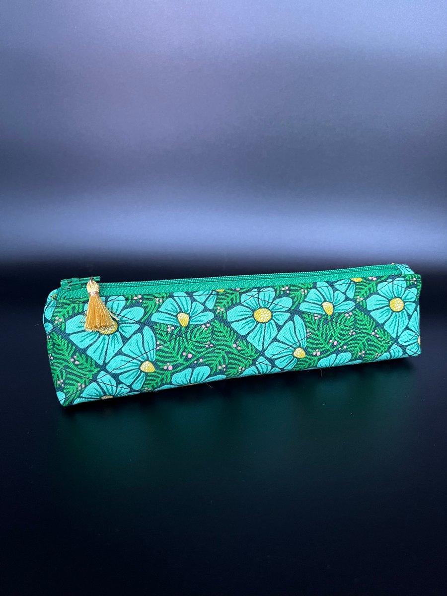 Stunning green zipped pouch - Folksy