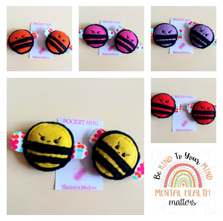 'Bumble bee' pocket hug and pocket hug card gif... - Folksy