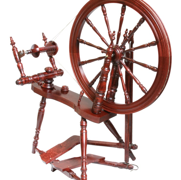 The Symphony Spinning Wheel - Clear Natural - Folksy
