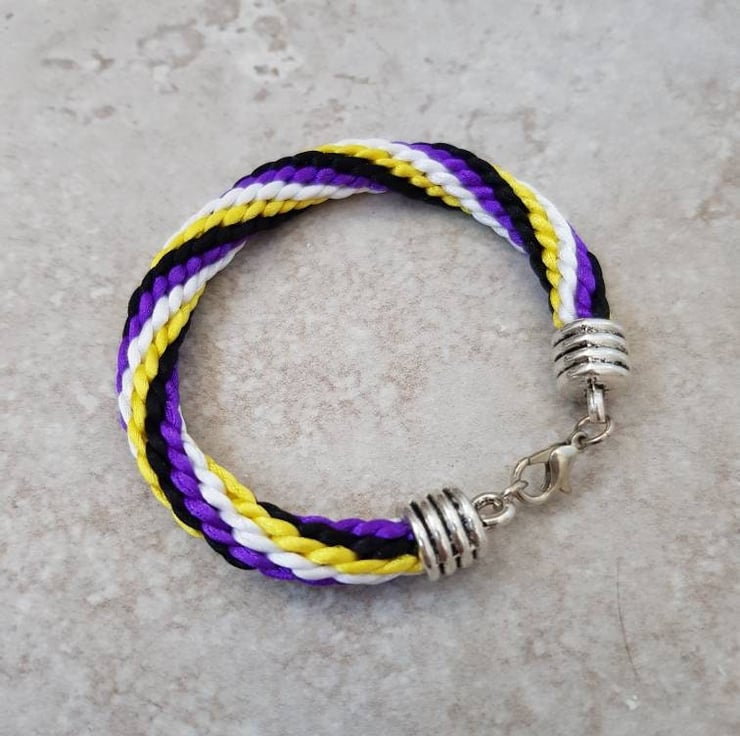Non Binary Bracelet, Nonbinary Flag, LGBTQIA Je... - Folksy Non Binary Bracelet, Nonbinary Flag, LGBTQIA Je... - Folksy