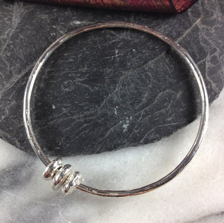 Silver Abacus Bangle - Folksy