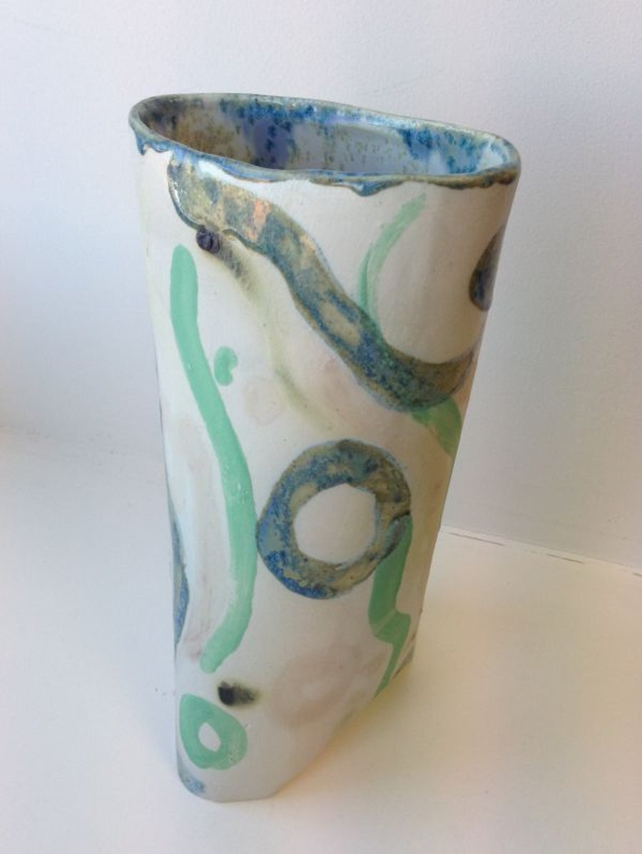 Abstract 'Beneath the Sea' Ceramic Vase - Folksy