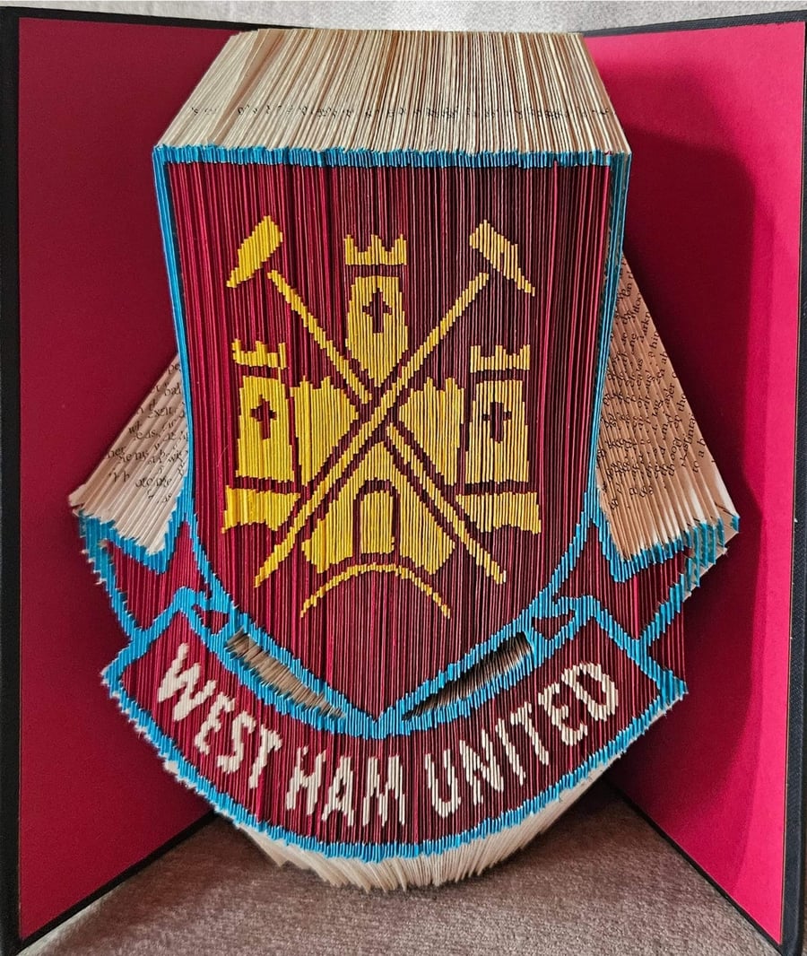 Football Team book fold - Folksy