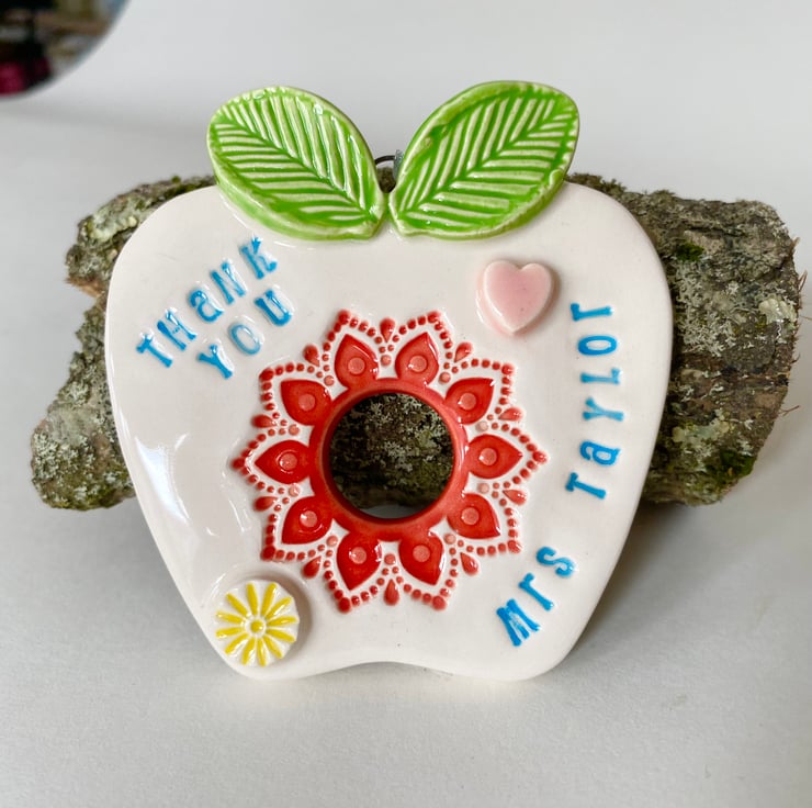 PRE ORDER Gift for teacher personalised ceramic... - Folksy